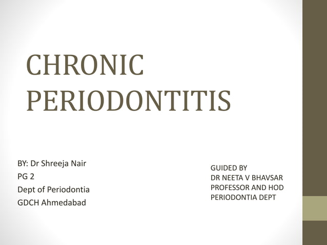 Chronic periodontitis (updated) | PPT