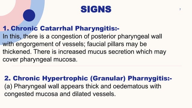 Chronic pharyngitis.pptx | Ear, Nose and Throat Conditions | Diseases ...
