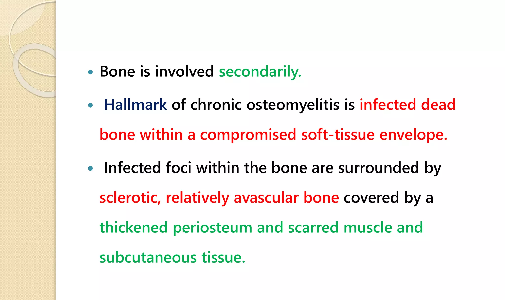 Chronic pyogenic osteomyelitis | PPTX
