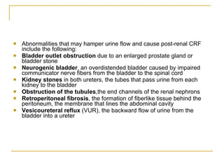Chronic Renal Failure | PPT | Blood Disorders | Diseases and Conditions