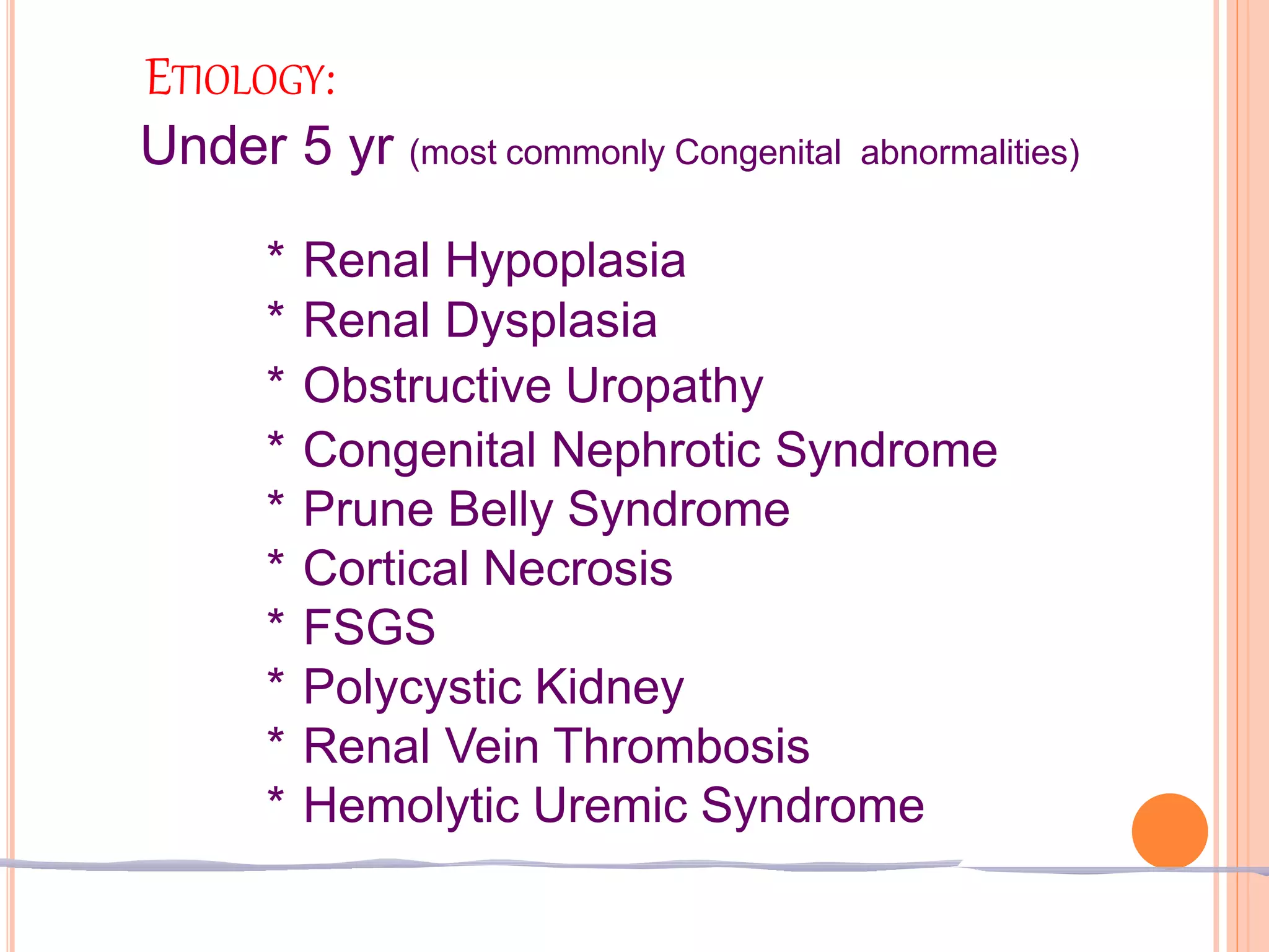 Chronic renal failure in children | PPTX