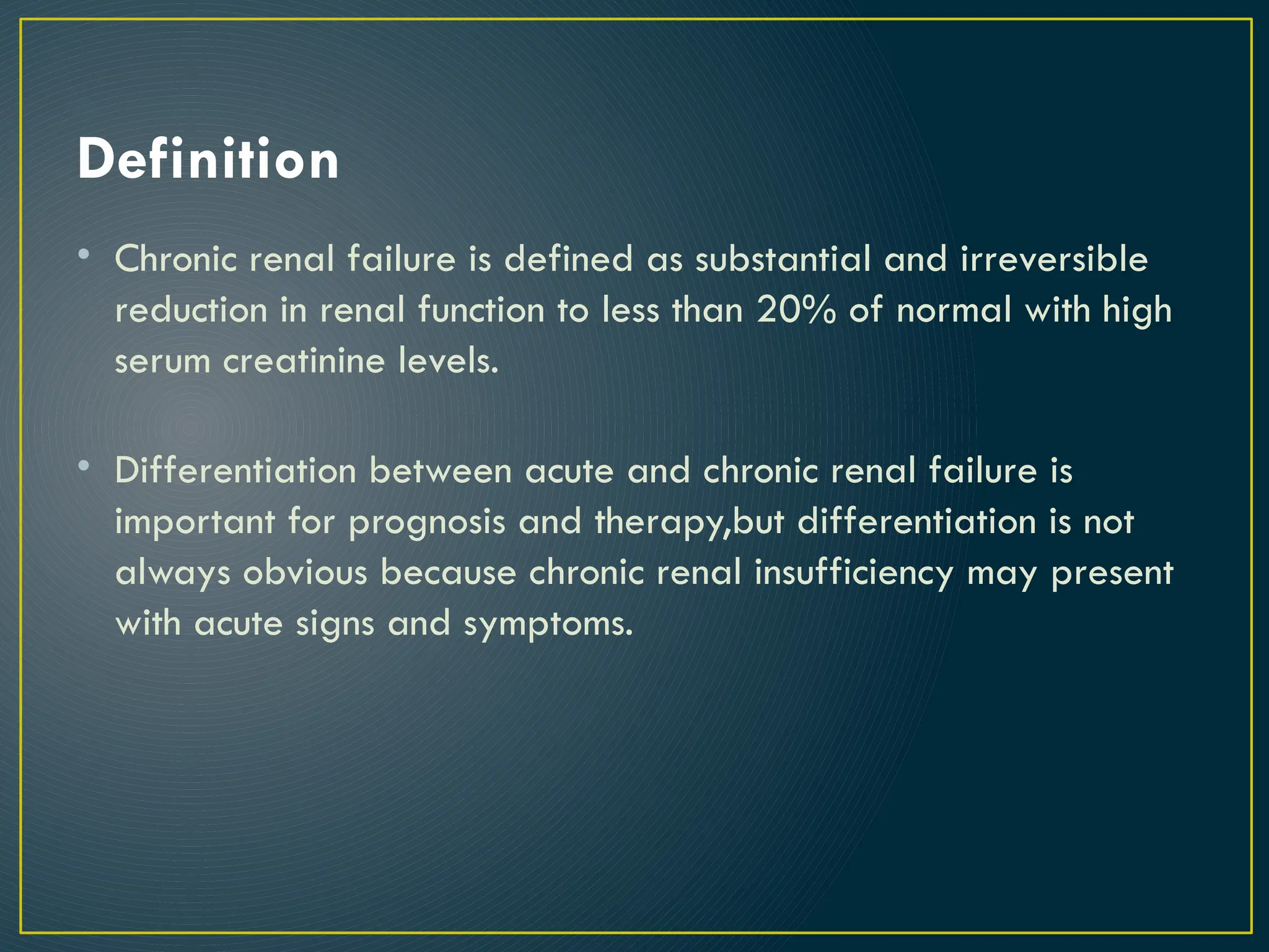 Chronic Renal Failure in Pediatrics age group | PPTX