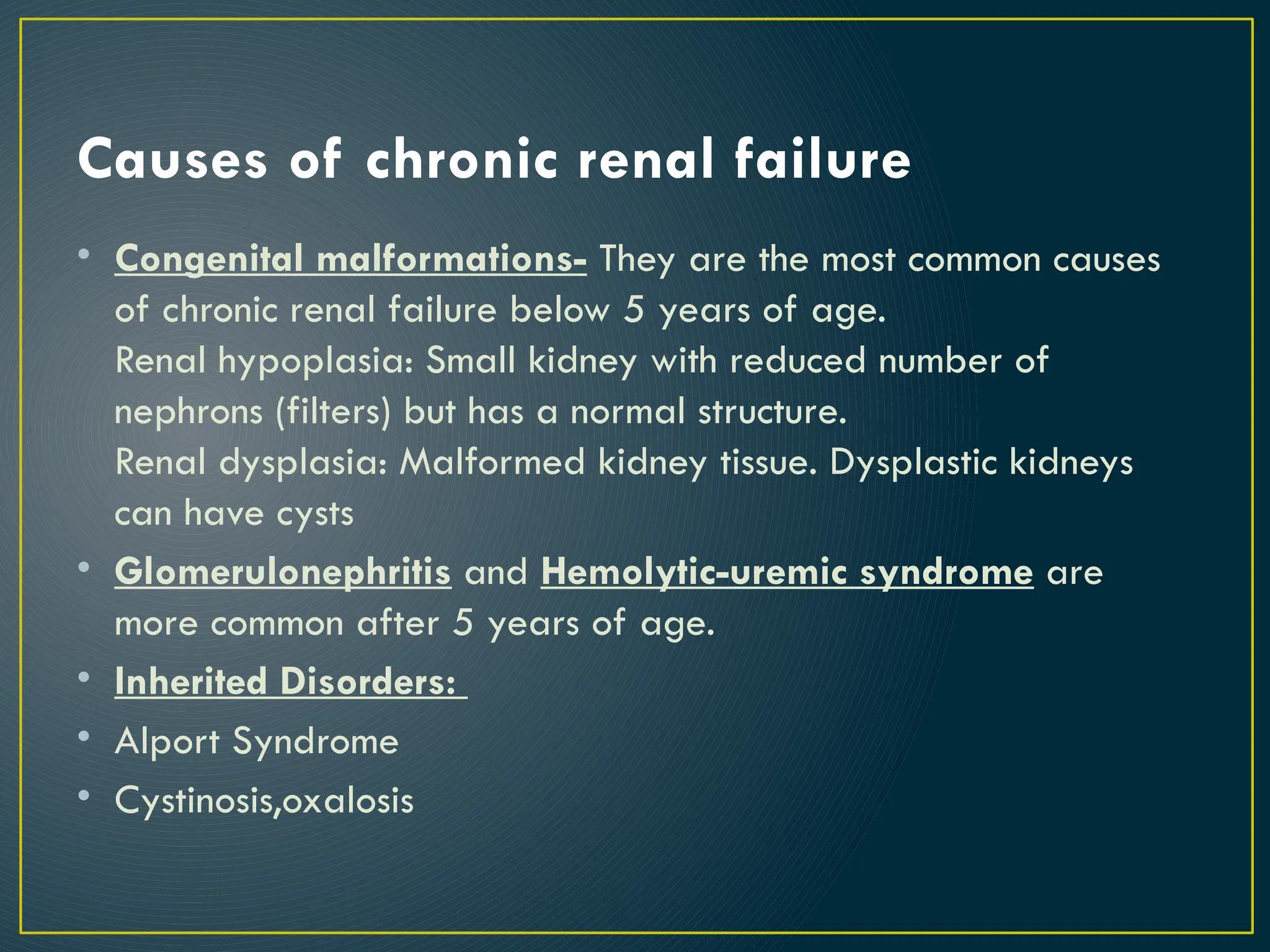 Chronic Renal Failure in Pediatrics age group | PPTX