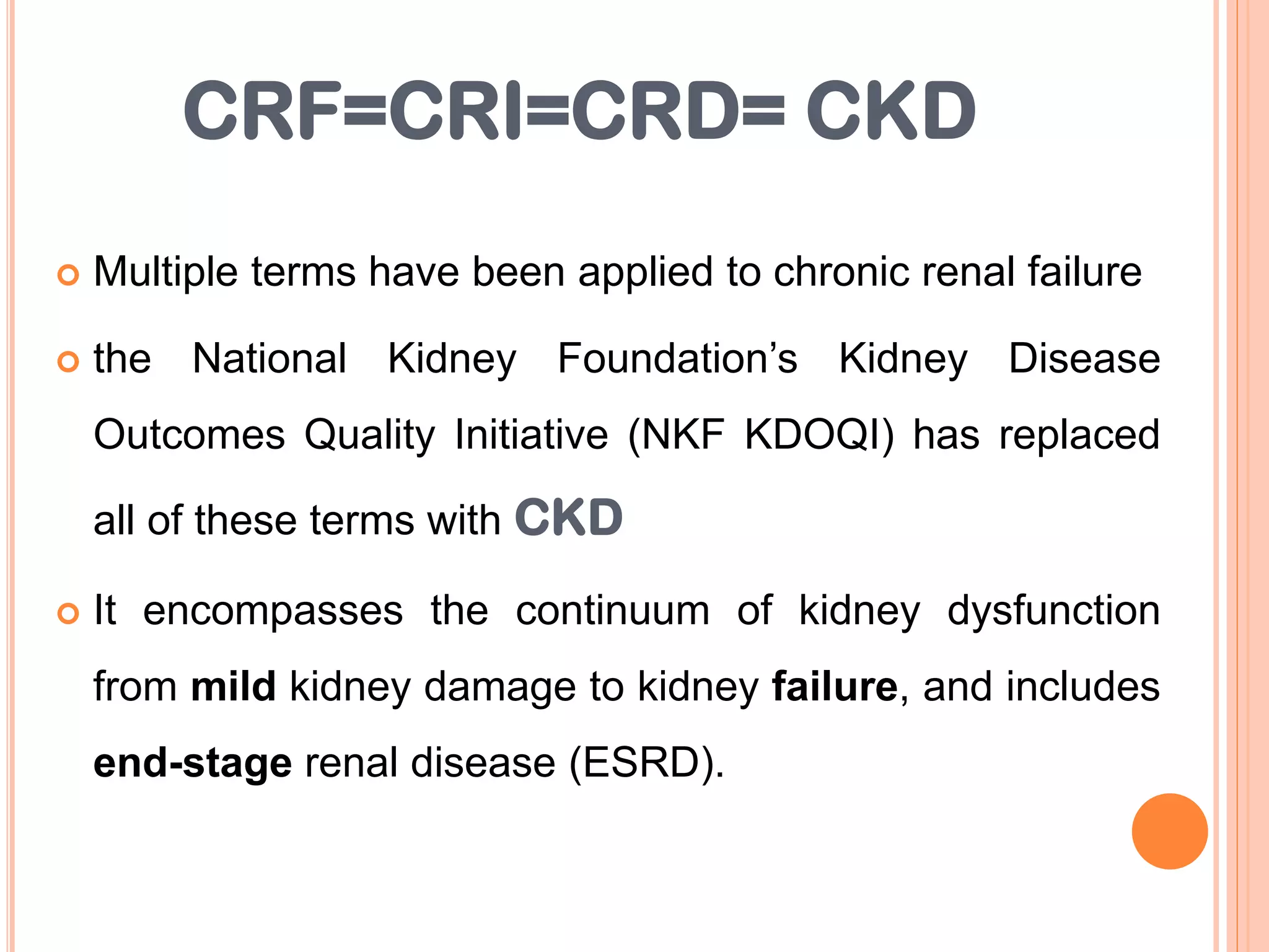 Chronic Renal Failure | PDF