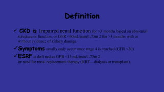 Chronic renal Disease\failure (CKD) | PPT