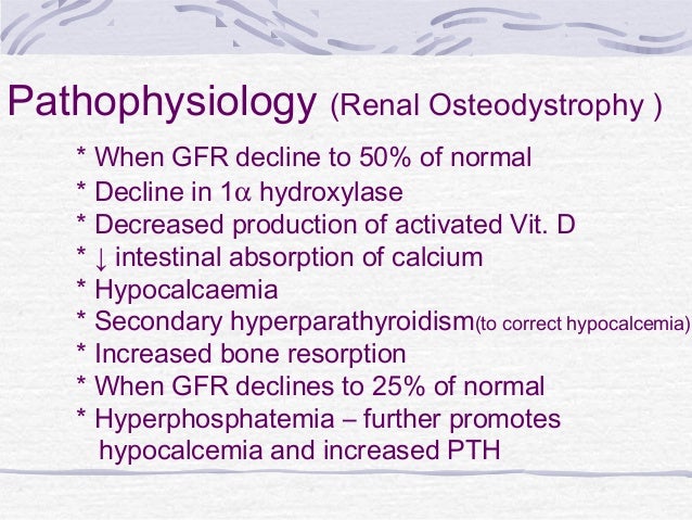 Renal Osteodystrophy Pathogenesis