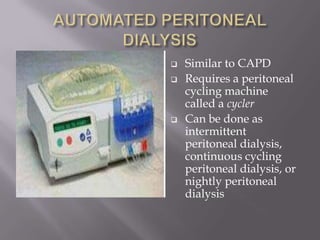 Chronic renal failure, surgical management | PPTX