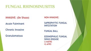 CHRONIC RHINOSINUSITIS AND NASAL POLYP .pptx