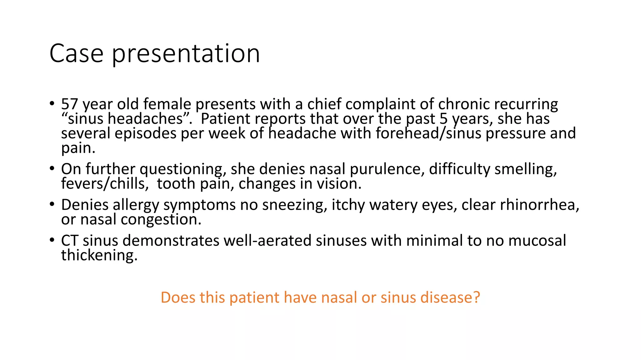 Chronic sinusitis | PPTX