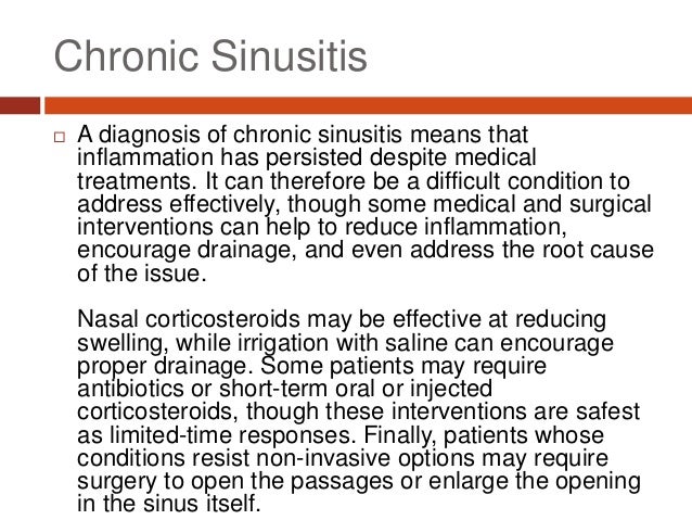 Chronic Sinusitis - A Basic Introduction