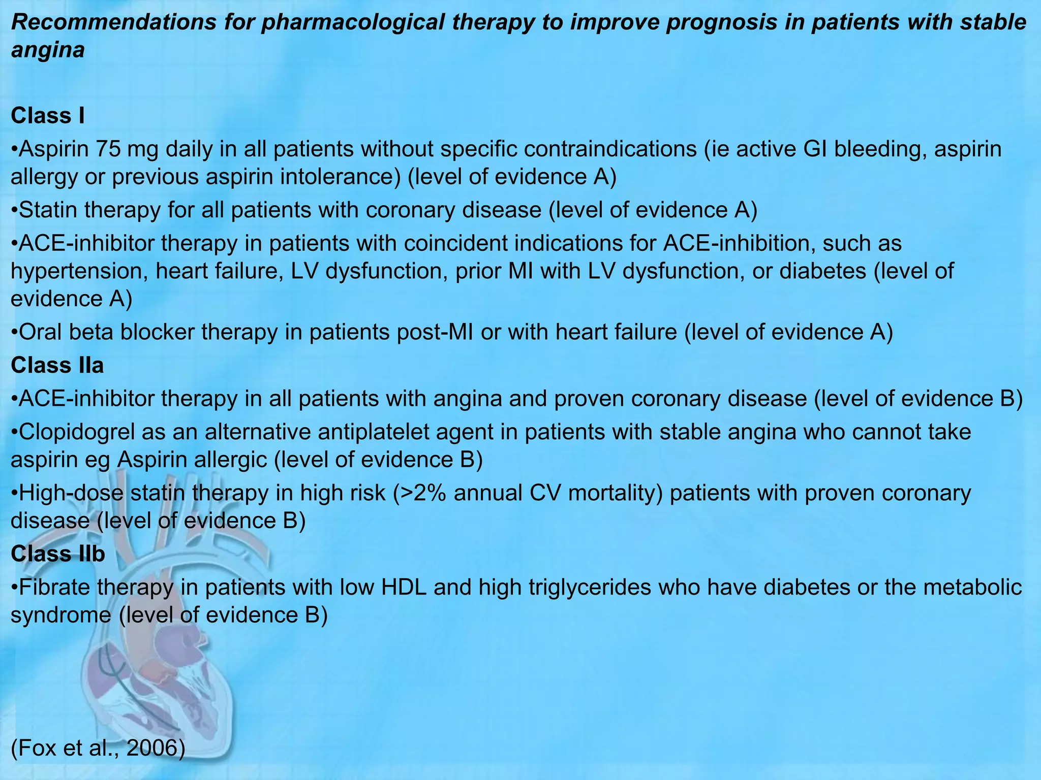 Chronic stable angina | PPTX