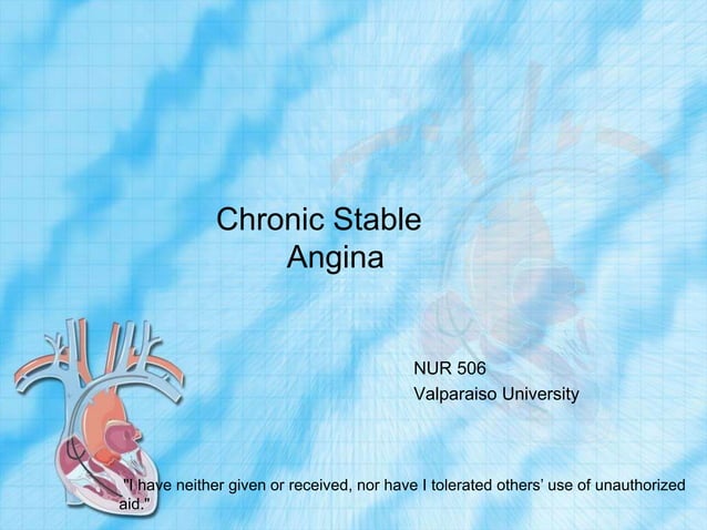 Chronic stable angina | PPT