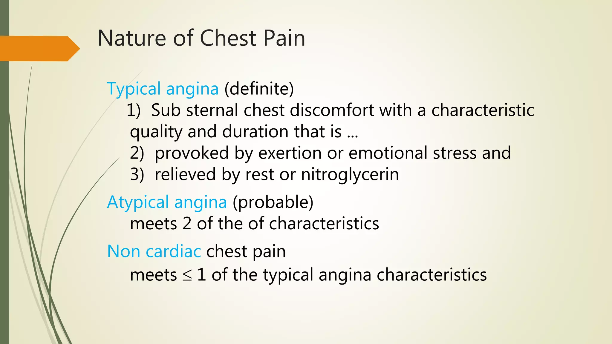 Chronic stable angina | PPTX