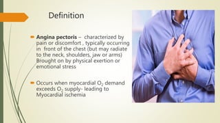 Chronic stable angina | PPTX