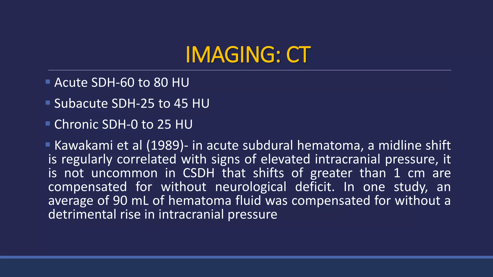 Chronic subdural hematoma | PPTX