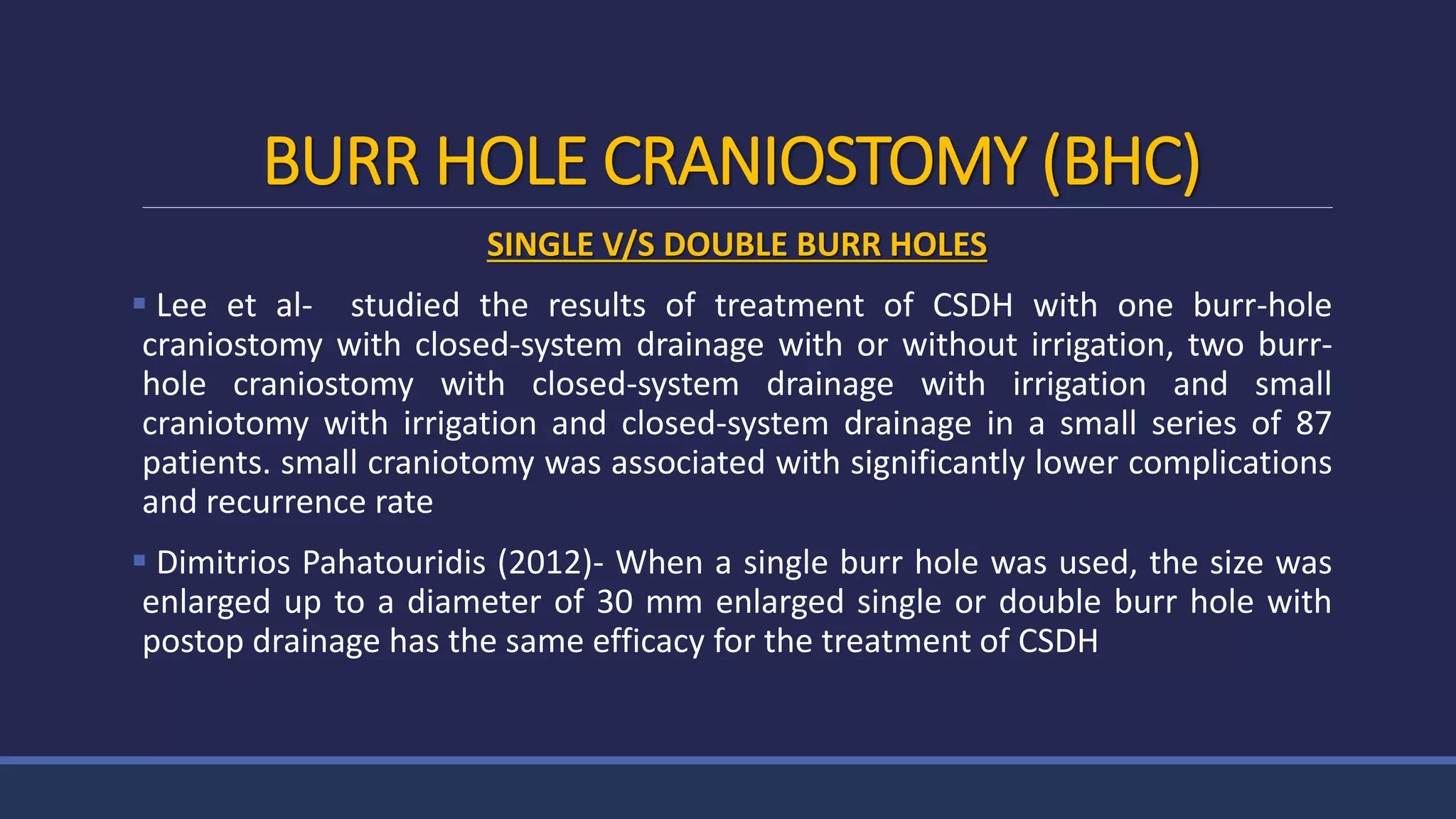 Chronic subdural hematoma | PPTX