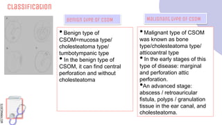 Chronic Suppurative Otitis Media (CSOM) | PPTX