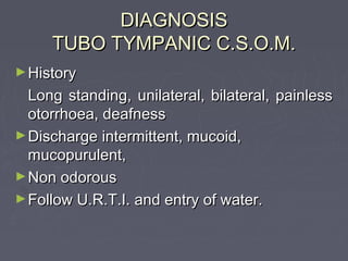 Chronic suppurative otitis media | PPT