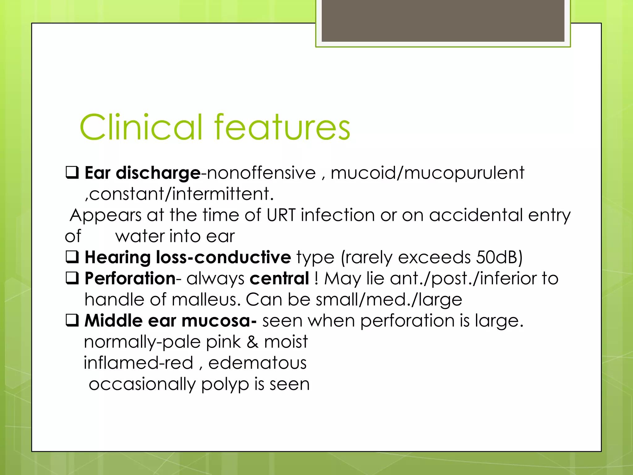 Chronic suppurative otitis media | PPTX