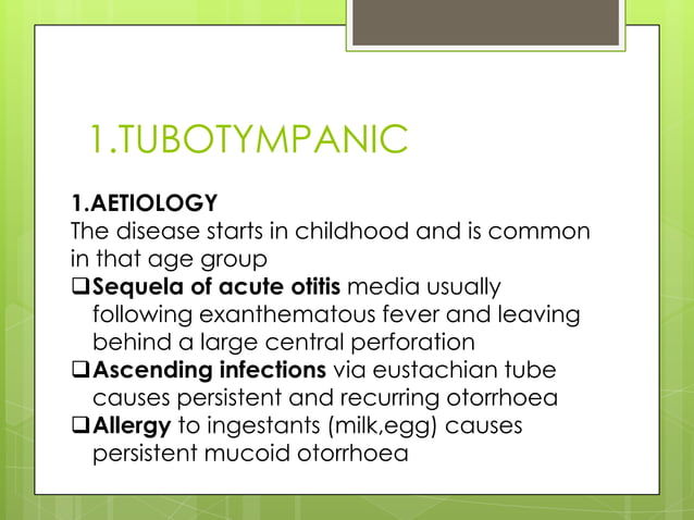 Chronic suppurative otitis media | PPTX | Ear, Nose and Throat Conditions | Diseases and Conditions