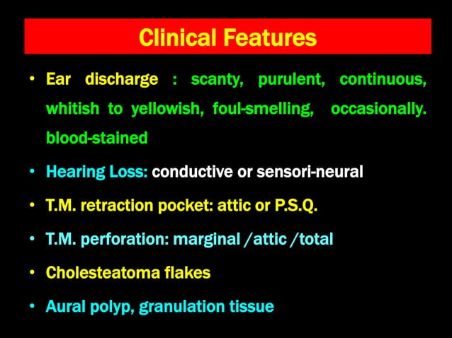 Chronic Suppurative Otitis Media Attico - antral disease.ppt