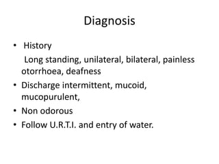 Chronic suppurative otitis media (csom) | PPTX