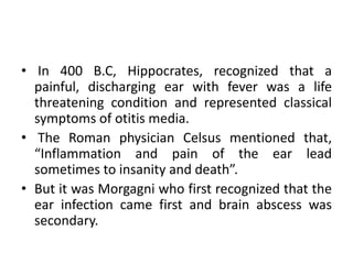 Chronic suppurative otitis media (csom) | PPTX