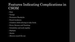 Chronic Suppurative Otitis Media (CSOM) | PPTX | Ear, Nose and Throat ...