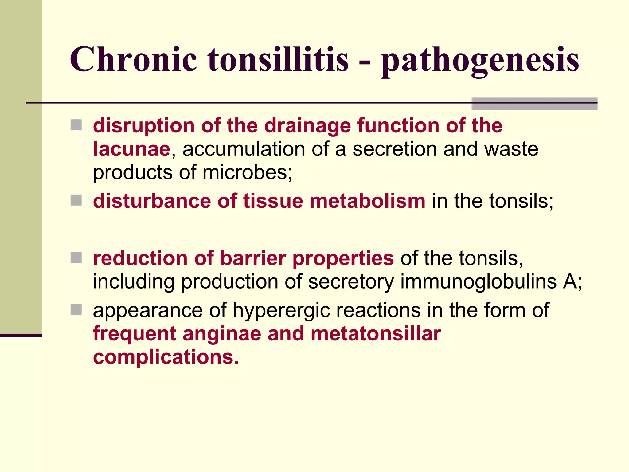 Chronic tonsillitis | PPT