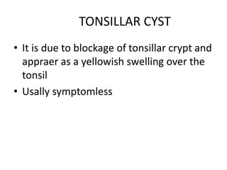 Chronic tonsillitis | PPTX