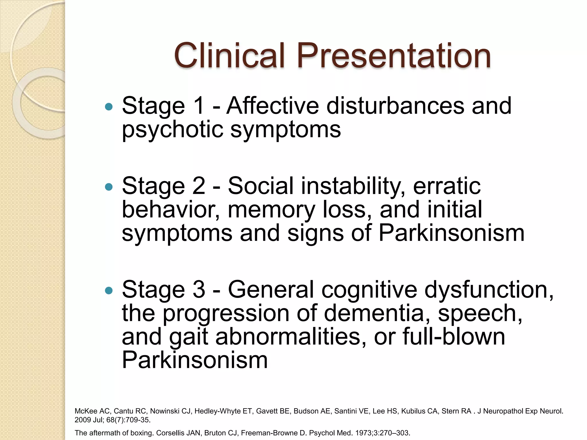 Chronic Traumatic Encephalopathy in Sports | PPTX