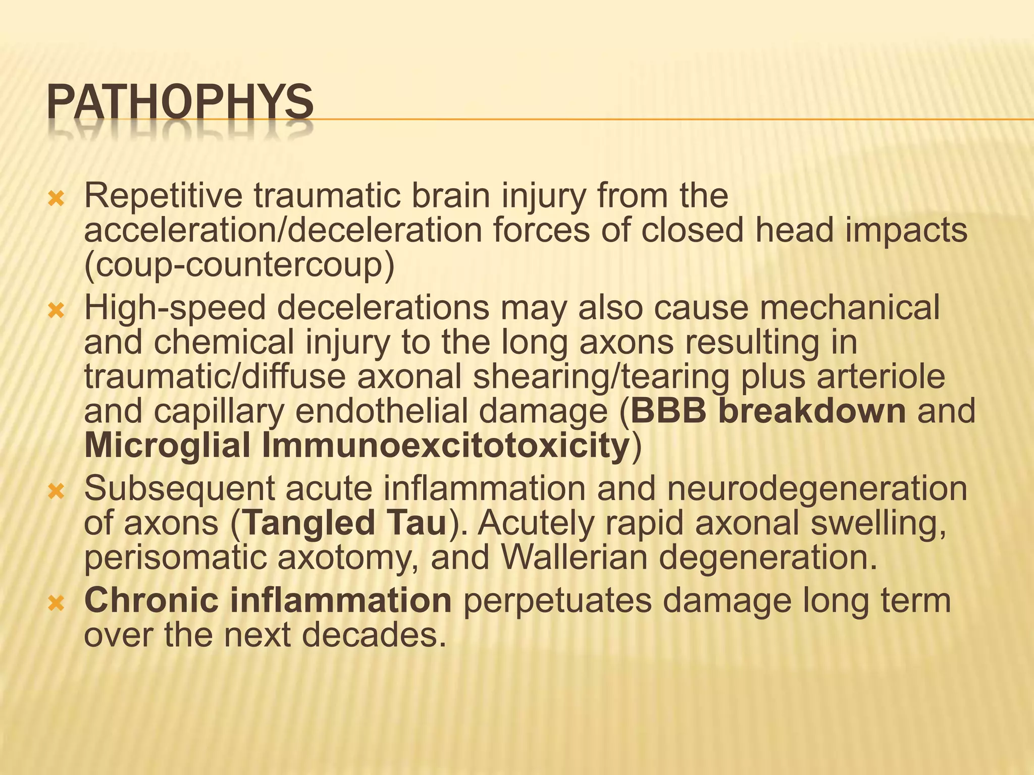 Chronic Traumatic Encephalopathy | PPTX