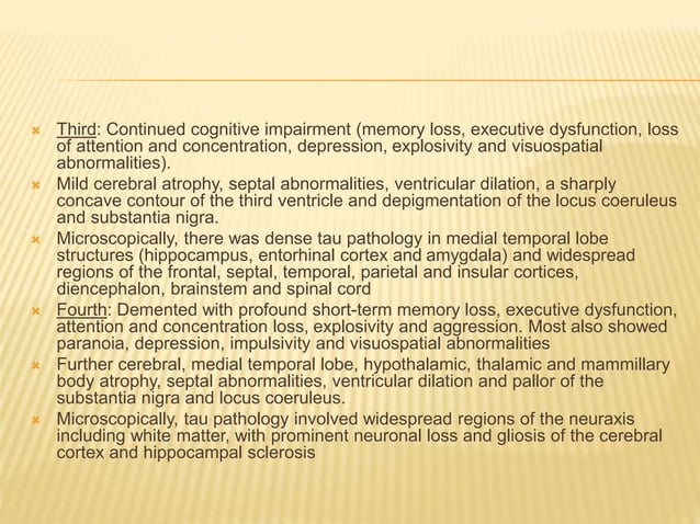 Chronic Traumatic Encephalopathy | PPTX