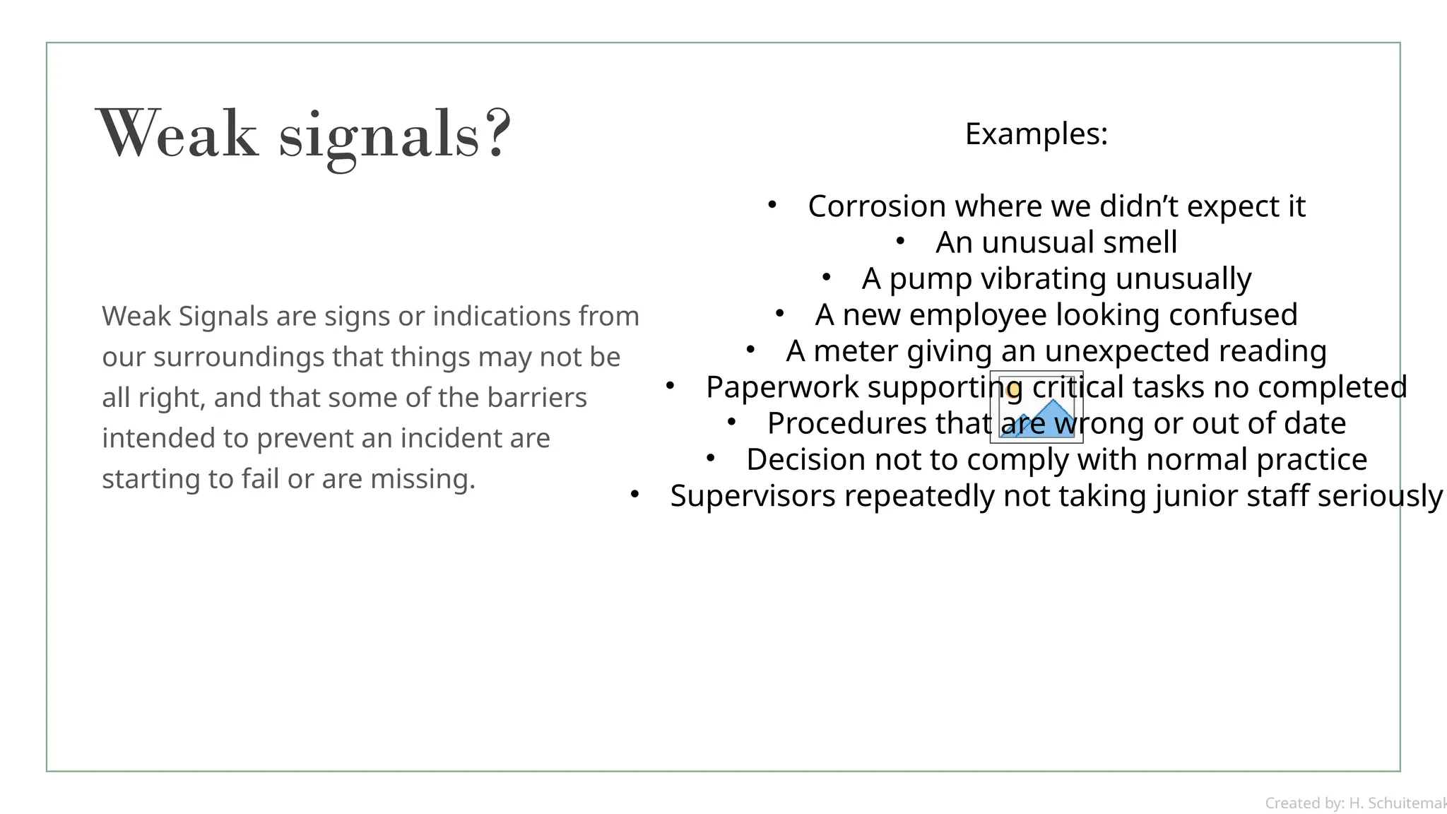 Chronic Unease in the worklplace to improve safety | PPTX