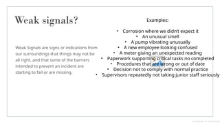 Chronic Unease in the worklplace to improve safety | PPTX