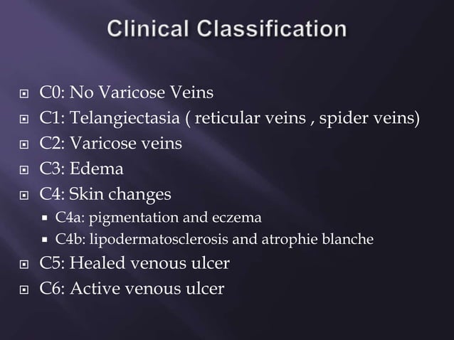 Chronic venous disease 2020 | PPT