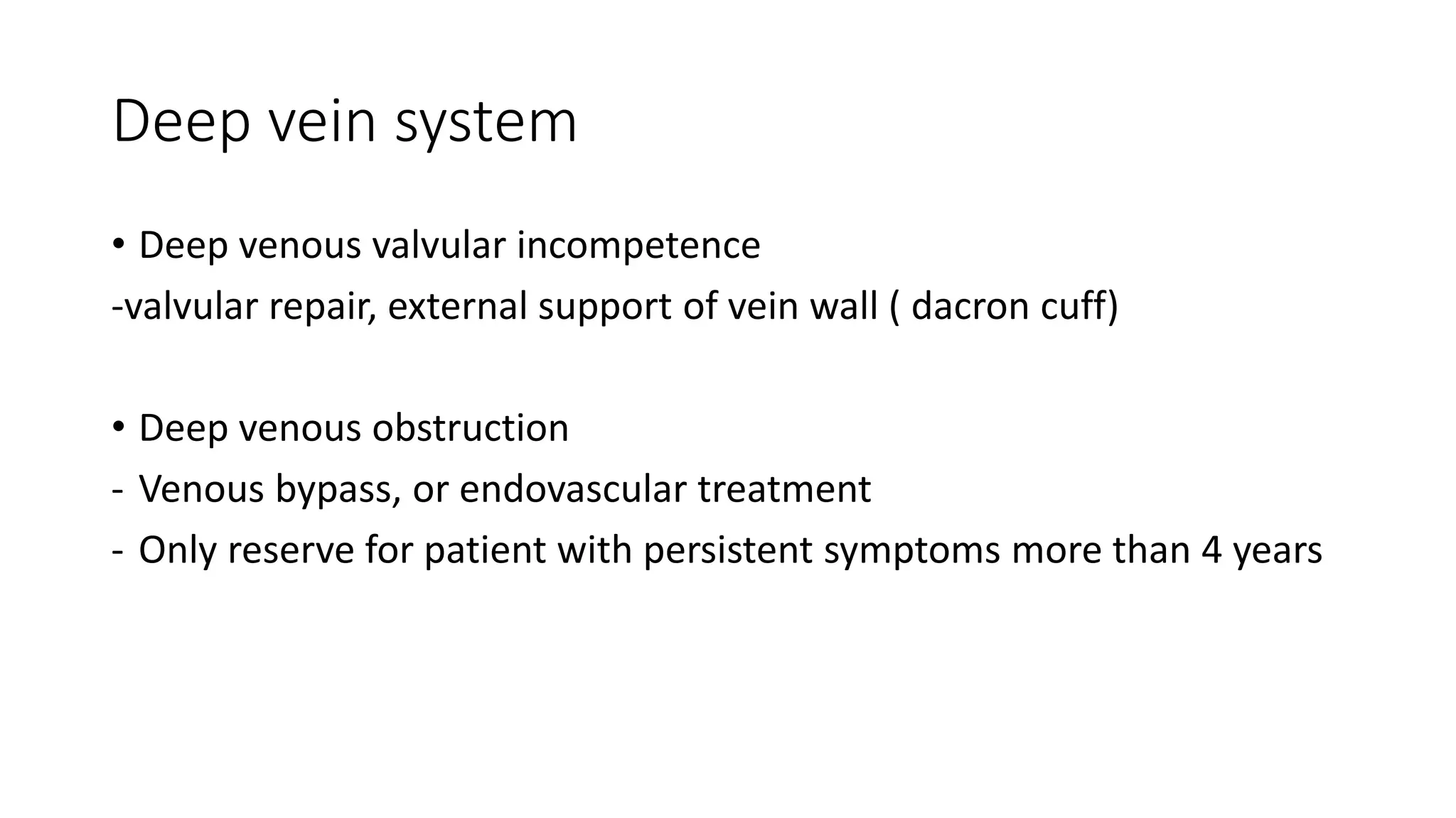 Chronic venous insufficiency | PPTX