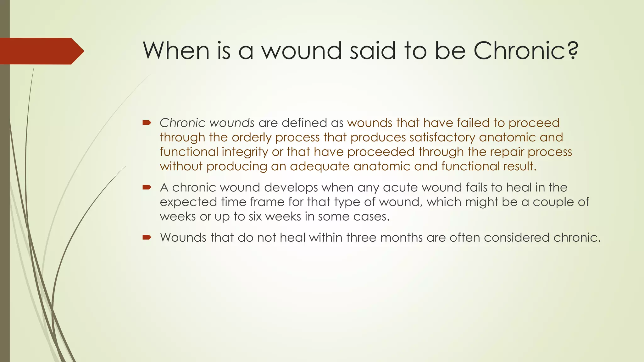 Chronic wounds | PPTX