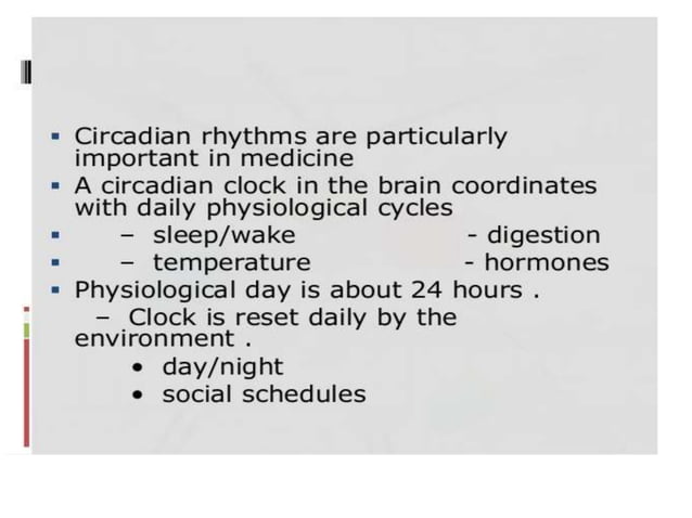 Pharmacology (chronopharmacology notes) | PPT
