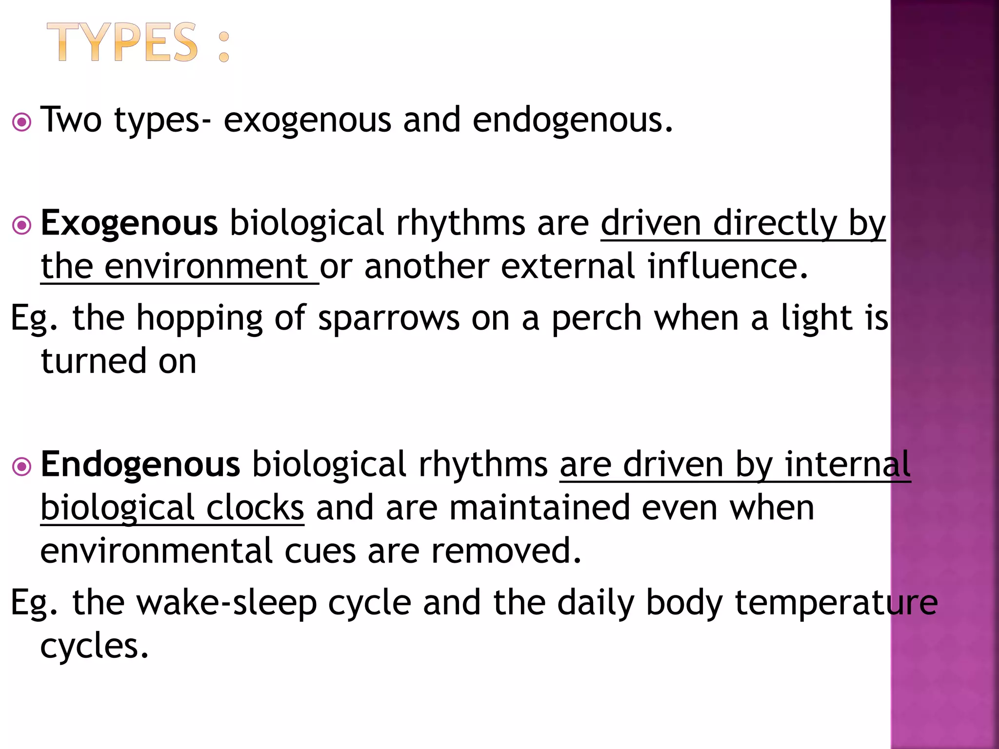 CHRONO BIOLOGY | PPTX