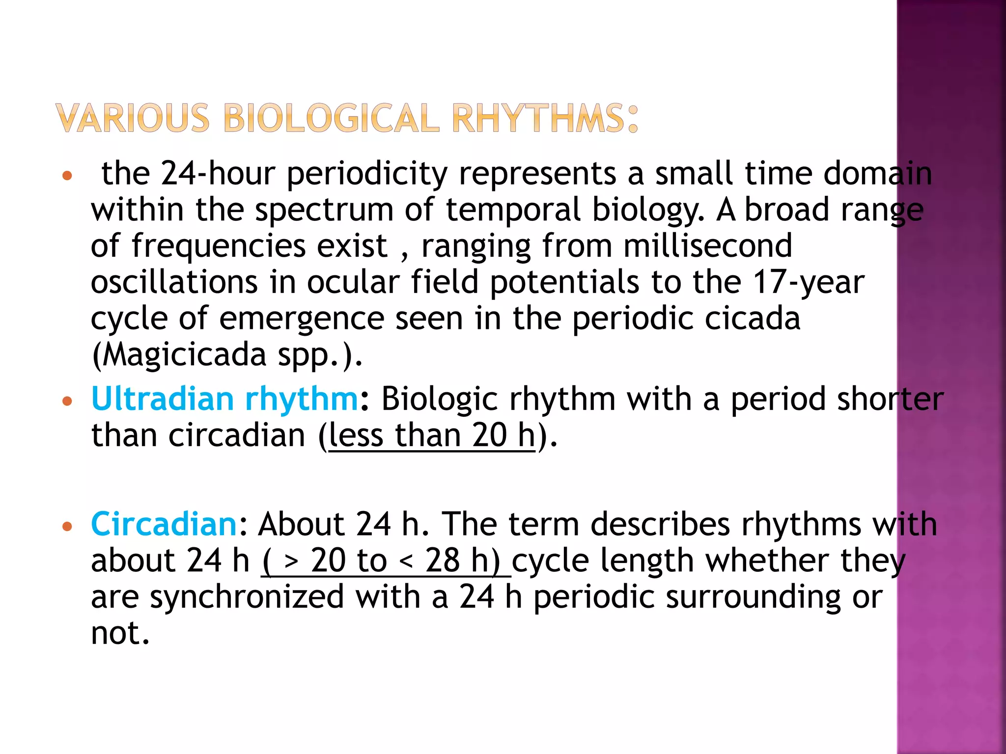 CHRONO BIOLOGY | PPTX