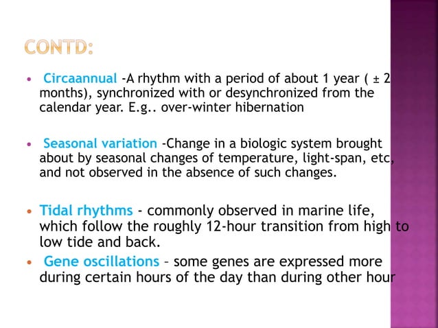 CHRONO BIOLOGY | PPTX | Genetics | Science