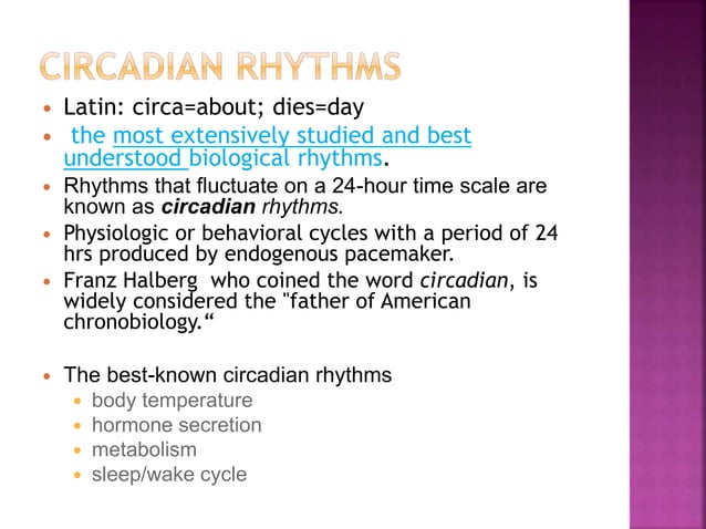 CHRONO BIOLOGY | PPTX | Genetics | Science