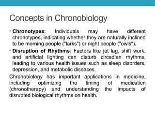 Chronobiology - Overview - Dr.M.Jothimuniyandi | PPTX