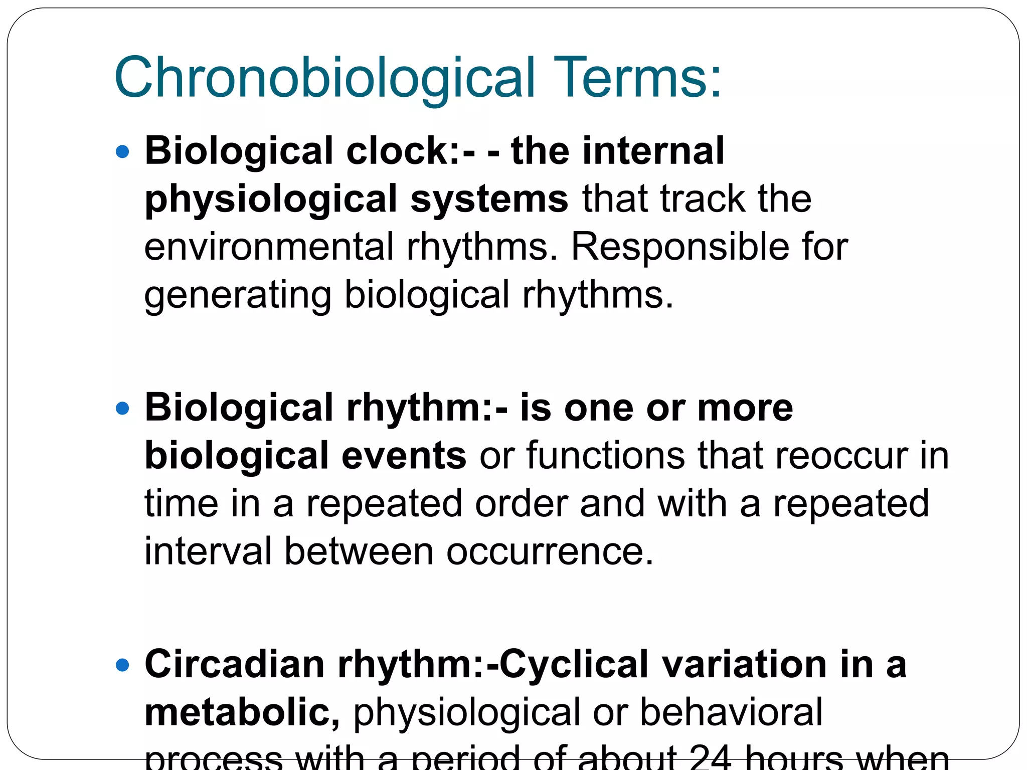 Chronobiology | PPTX