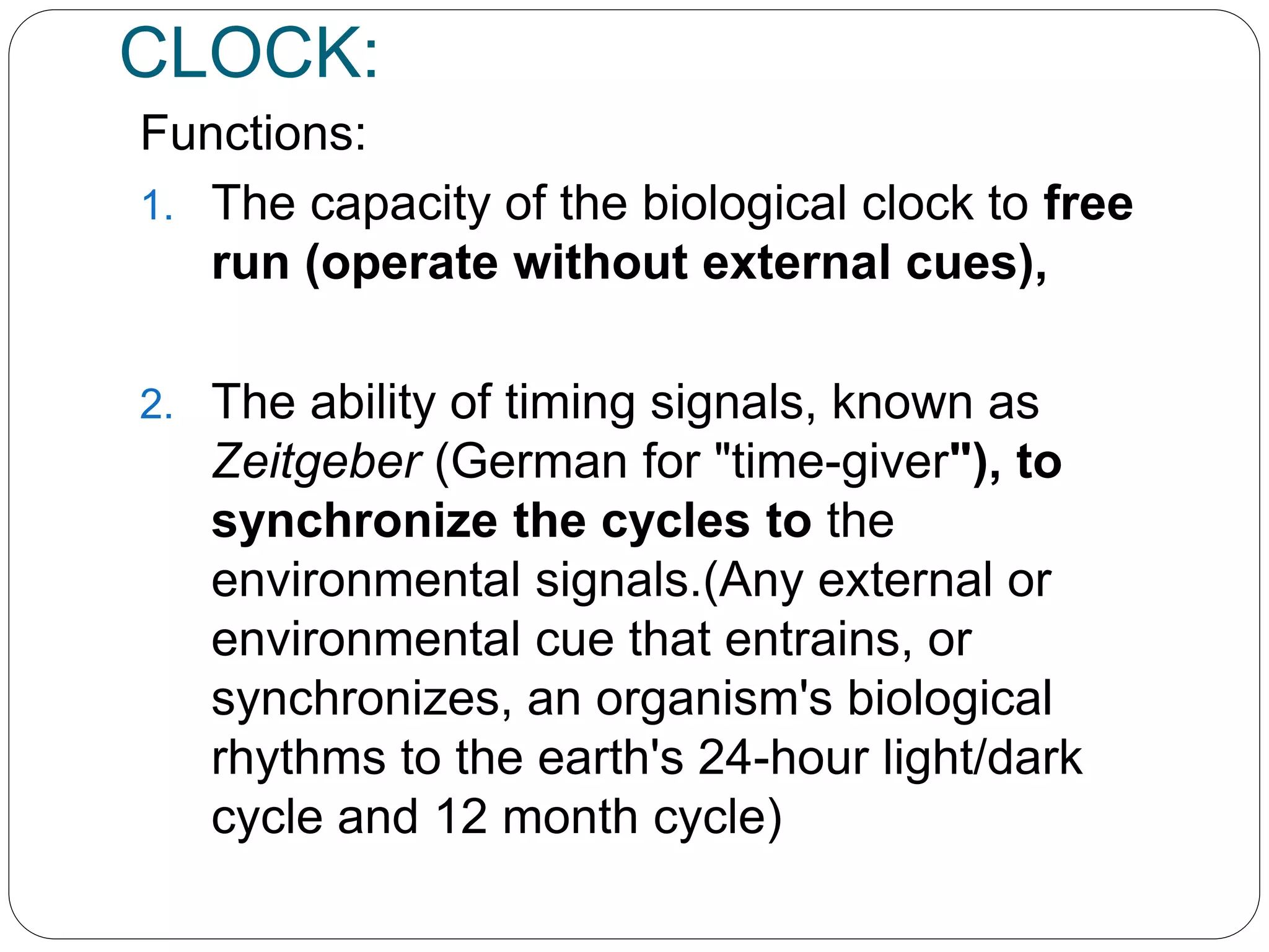Chronobiology | PPTX