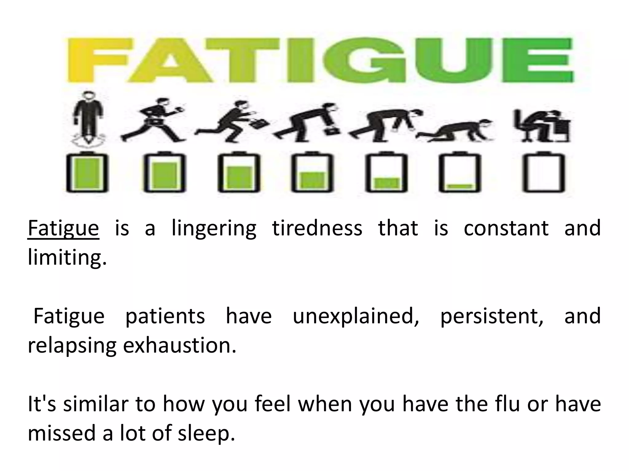 Chronobiology of fatigue disorders | PPTX