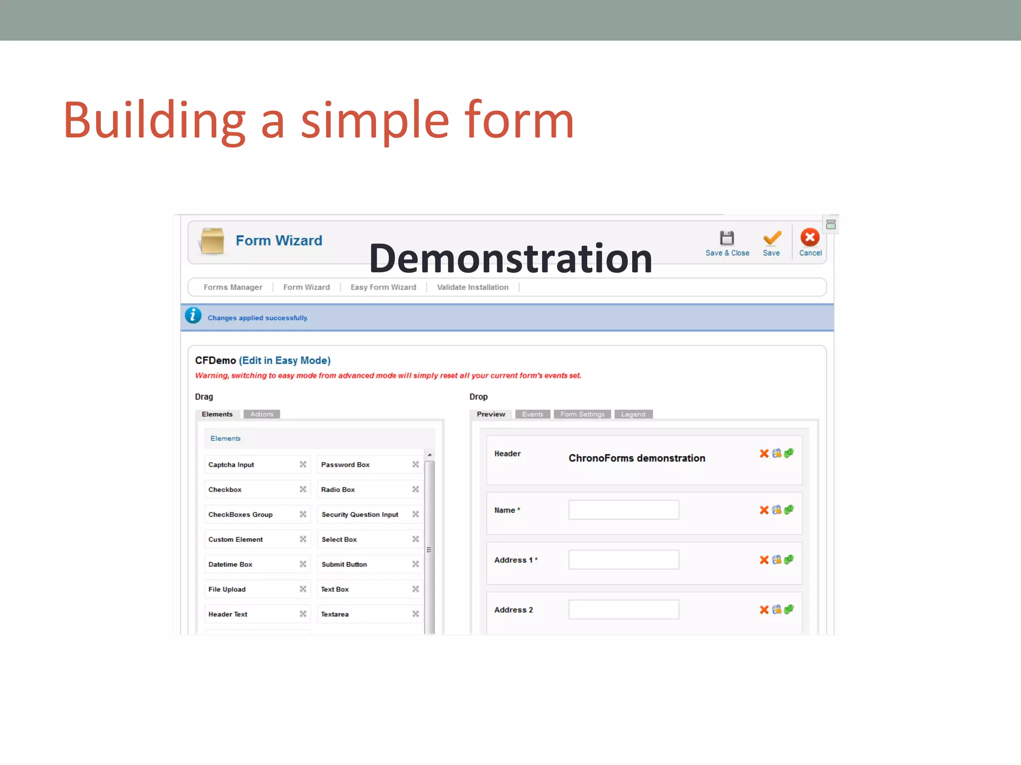 ChronoForms work flow application | PPT