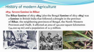 Agriculture Chronology development in india | PPTX