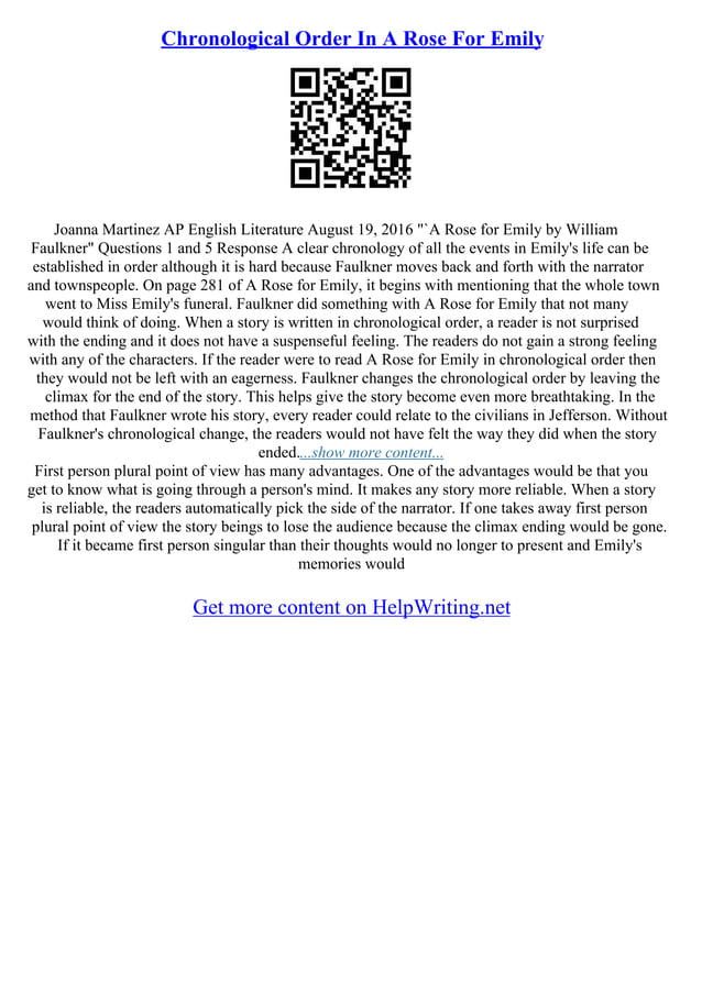 Chronological Essay Topics | PDF